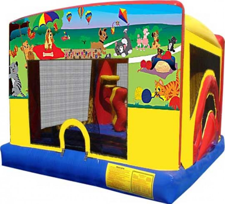 Kitty & Puppy Fun Preschool Playhouse – Fun 'n Fit Inflatables